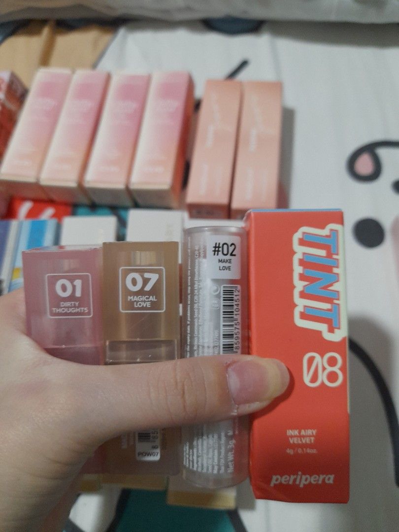 Peripera CLIO perfect dairy catkin 4u2 lipsticks tints glaze, Beauty & Personal Care, Face ...