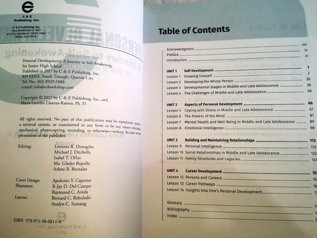 PERSONAL DEVELOPMENT (PERDEV) Textbook, Hobbies & Toys, Books ...