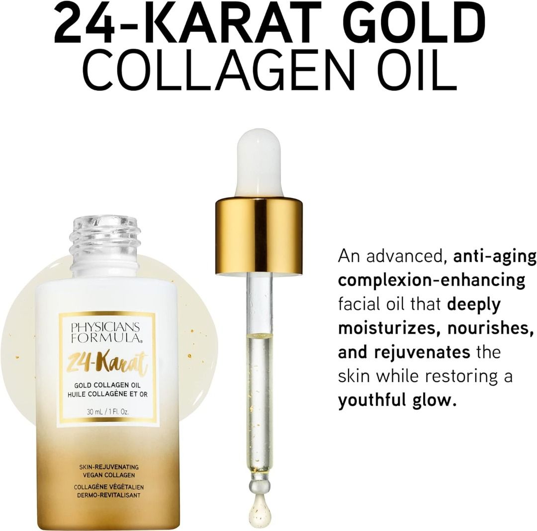 Physicians Formula 24-Karat Gold Collagen Oil 30mL, Beauty & Personal ...