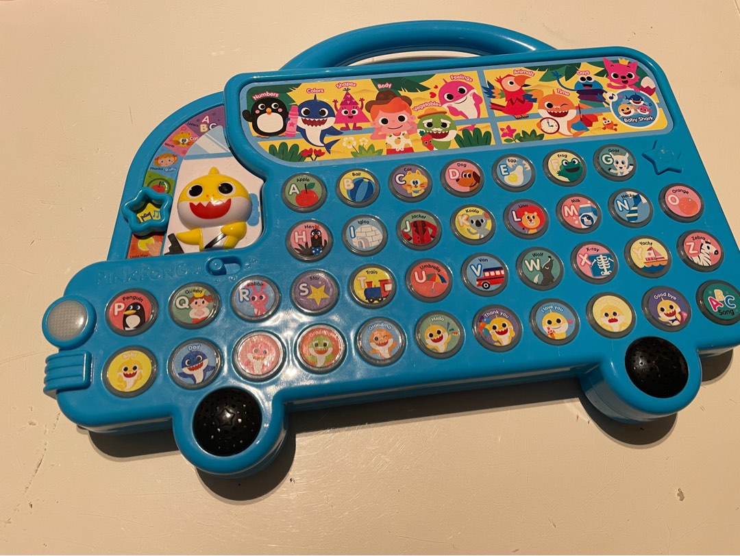 Pink Fong alphabet & song musical board, Hobbies & Toys, Toys & Games ...