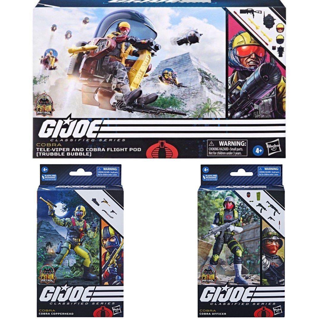 [PO] Hasbro G.I GI Joe Classified Series Python Patrol Tele Viper Cobra ...