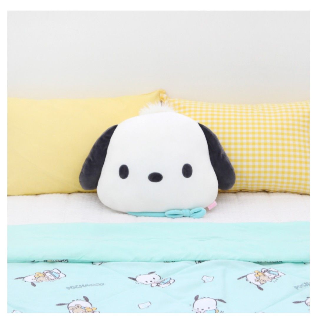 Pochacco Face Cushion, Hobbies & Toys, Toys & Games on Carousell