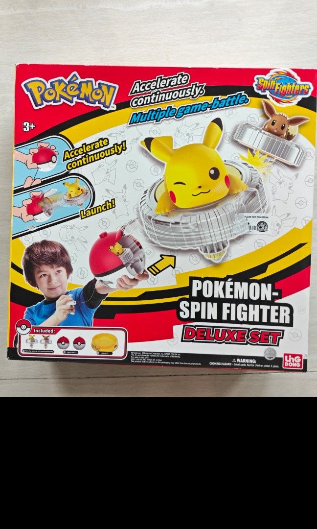 Pokemon-Spin Fighter Deluxe Set, Hobbies & Toys, Toys & Games on Carousell