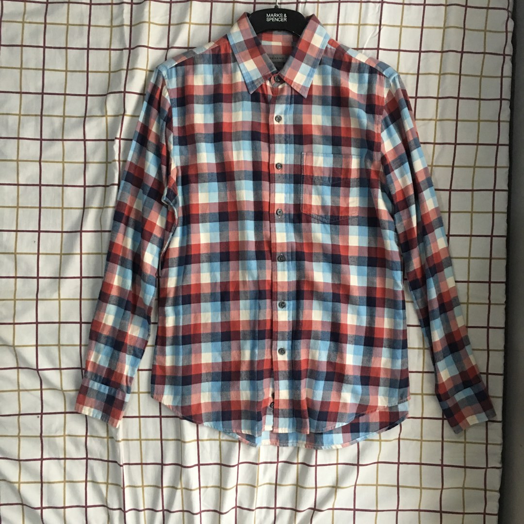 Polo Checkered for Men Slim Fit, Men's Fashion, Tops & Sets, Tshirts ...