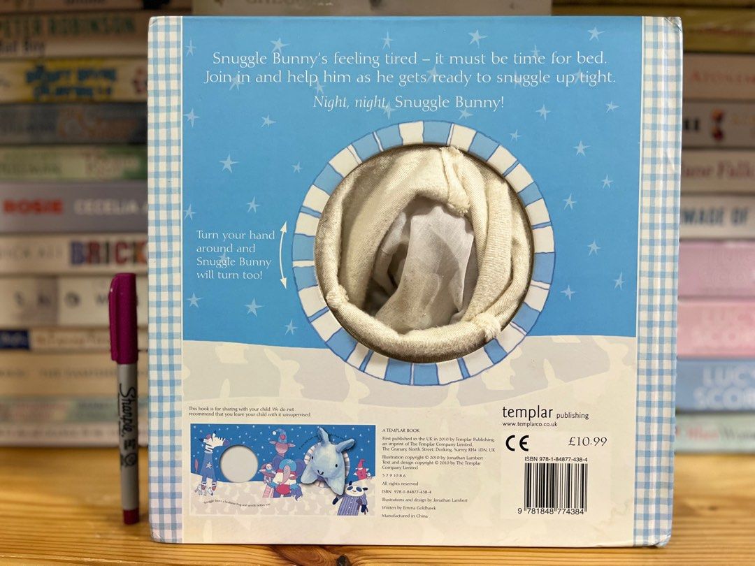 Preloved Snuggle Bunny Puppet Board Book Puppet Book Children’s Book ...