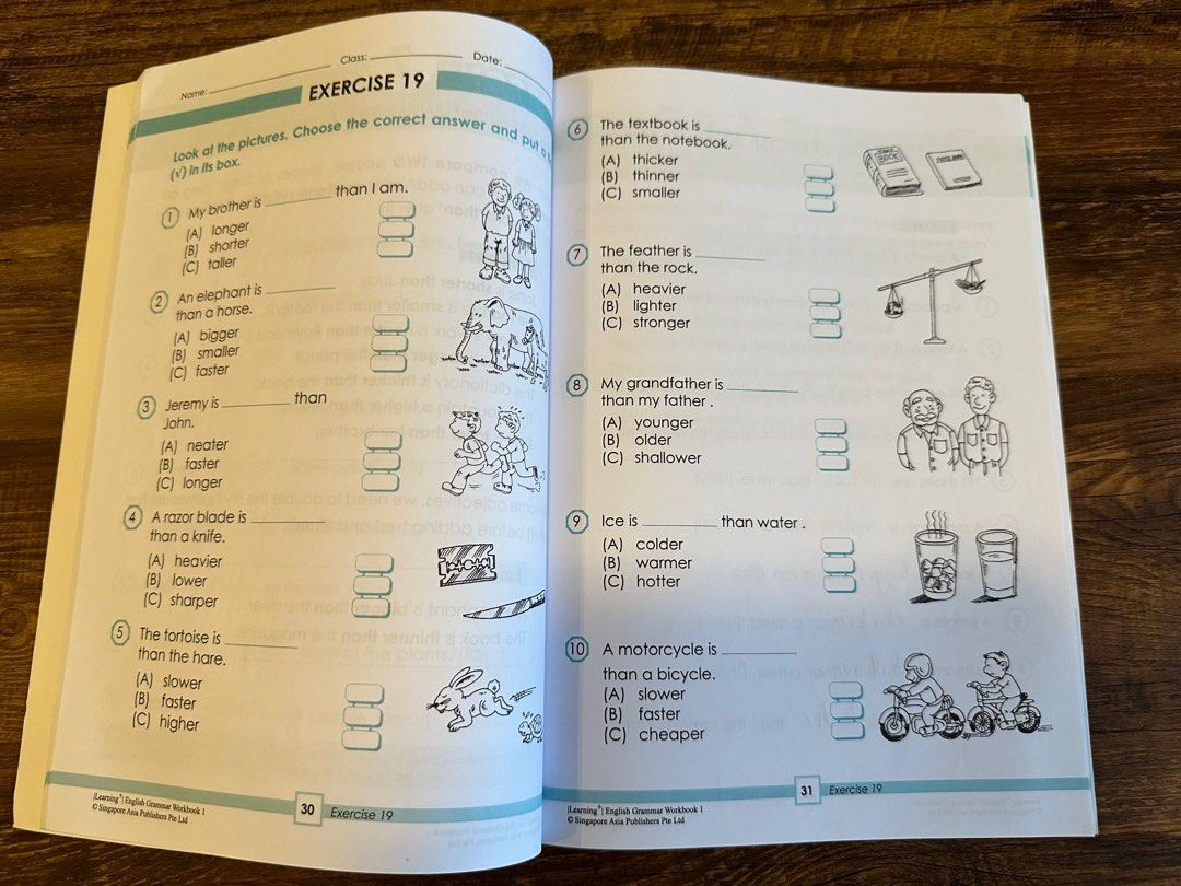 Primary 2/P2 SAP Learning English Workbook Vocabulary Grammar Practice ...