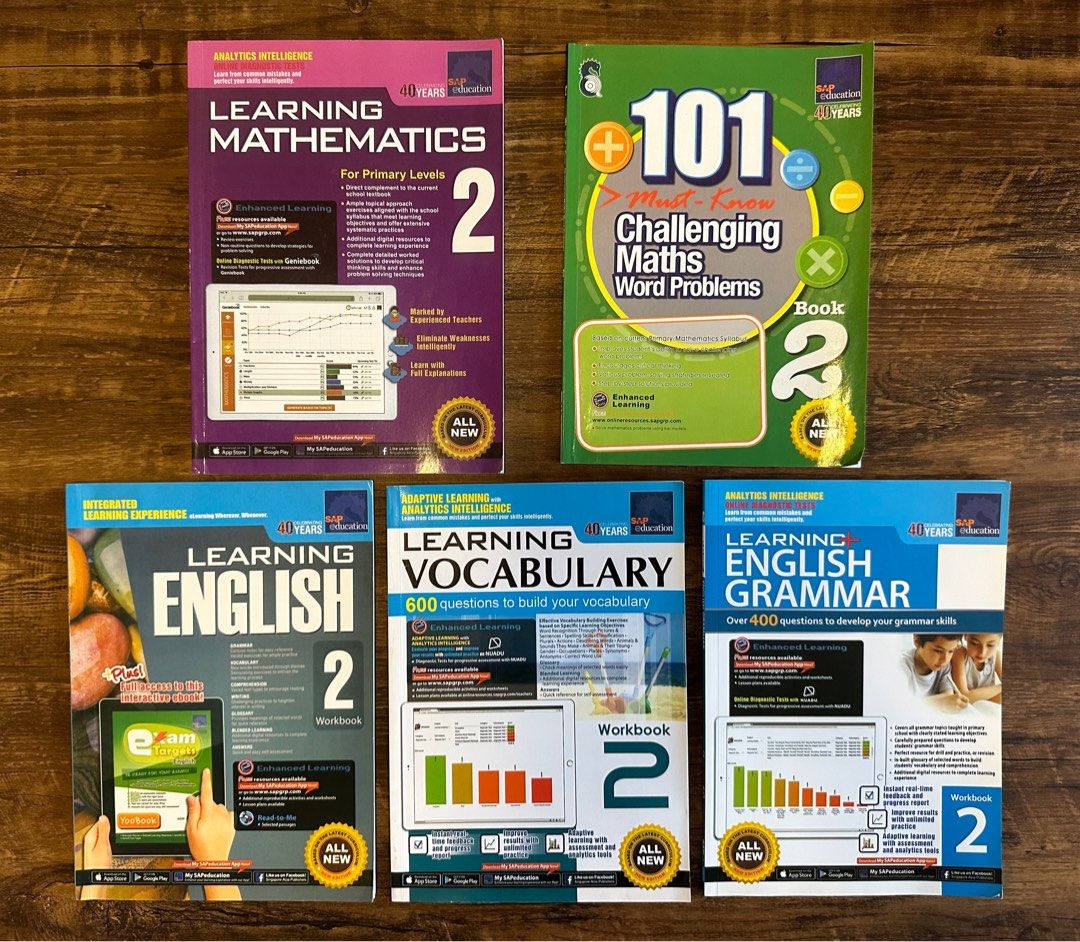 Primary 2/P2 SAP Learning English Workbook Vocabulary Grammar Practice ...