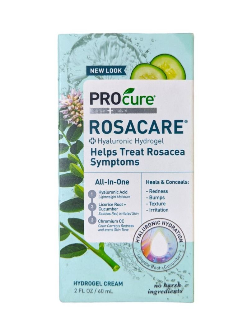 ProCure Rosacare Hyaluronic Hydrogel, Helps Treat Rosacea Symptoms 60mL ...