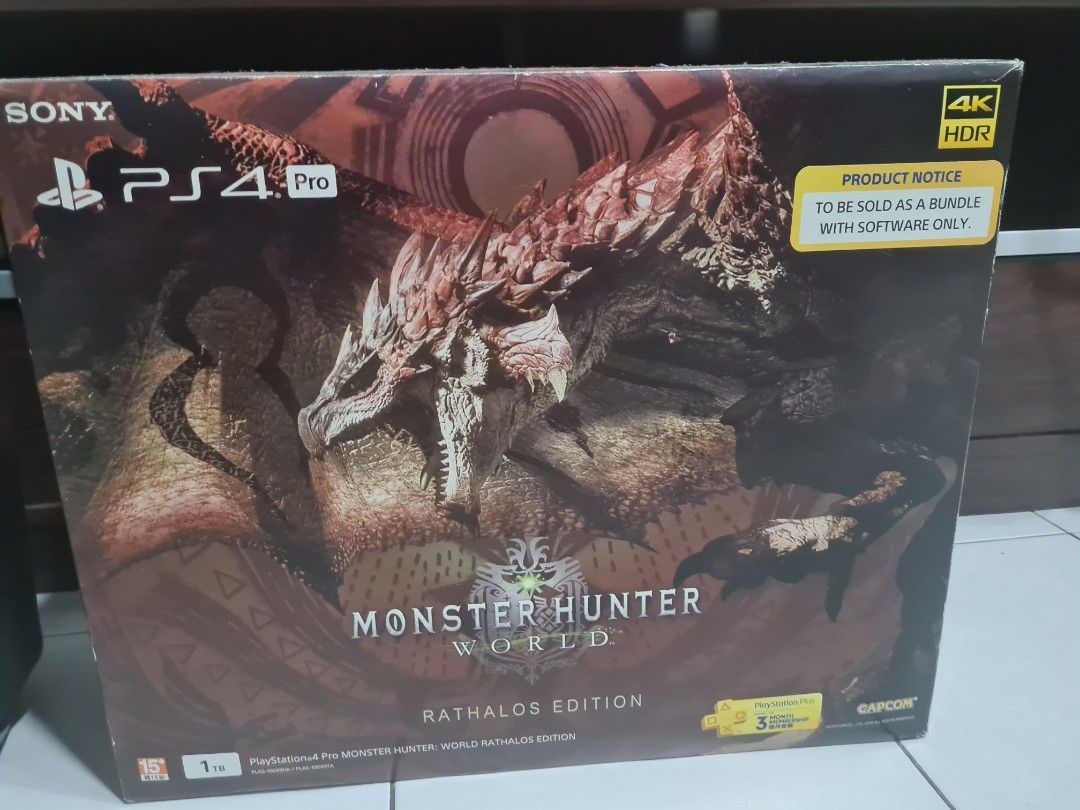 PS4 Monster Hunter Limited Edition, Video Gaming, Video Game Consoles ...