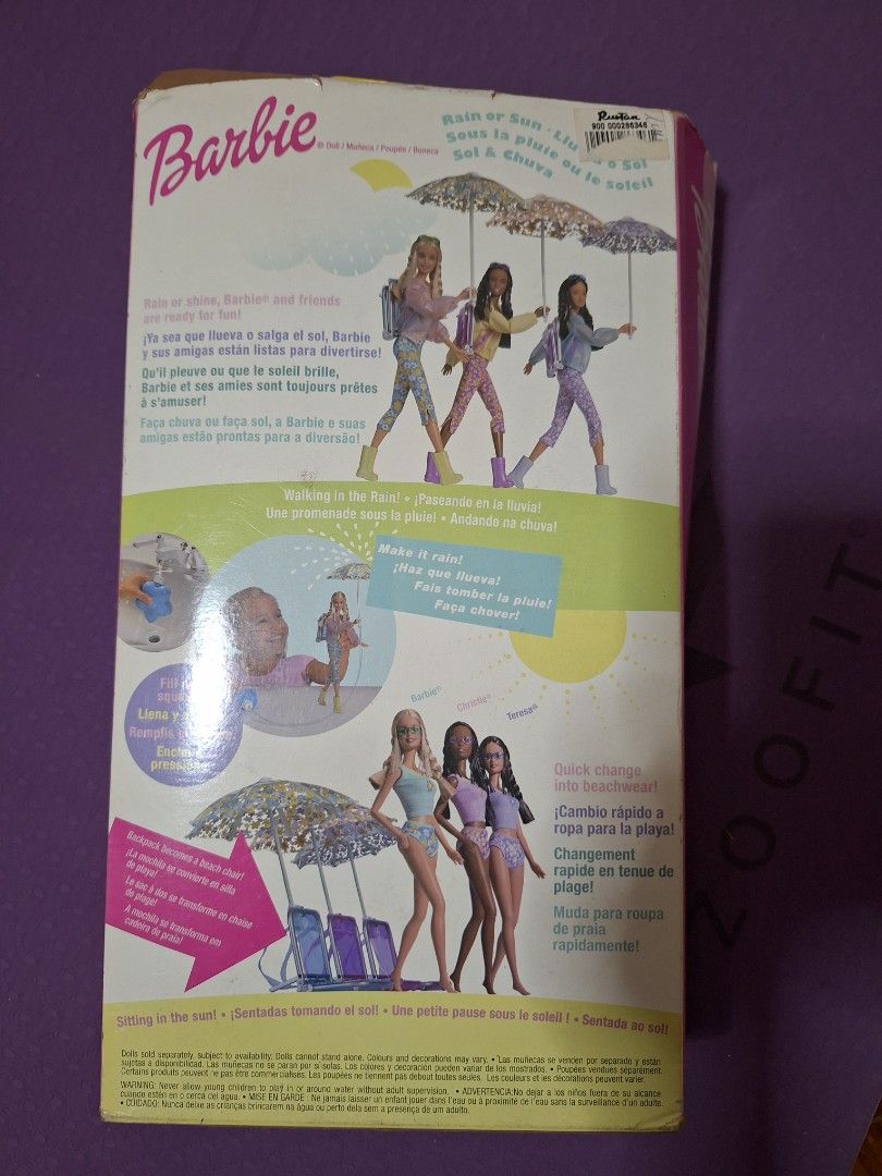 Vintage Rain or Sun Barbie Mattel 2000, Hobbies & Toys, Toys & Games on ...