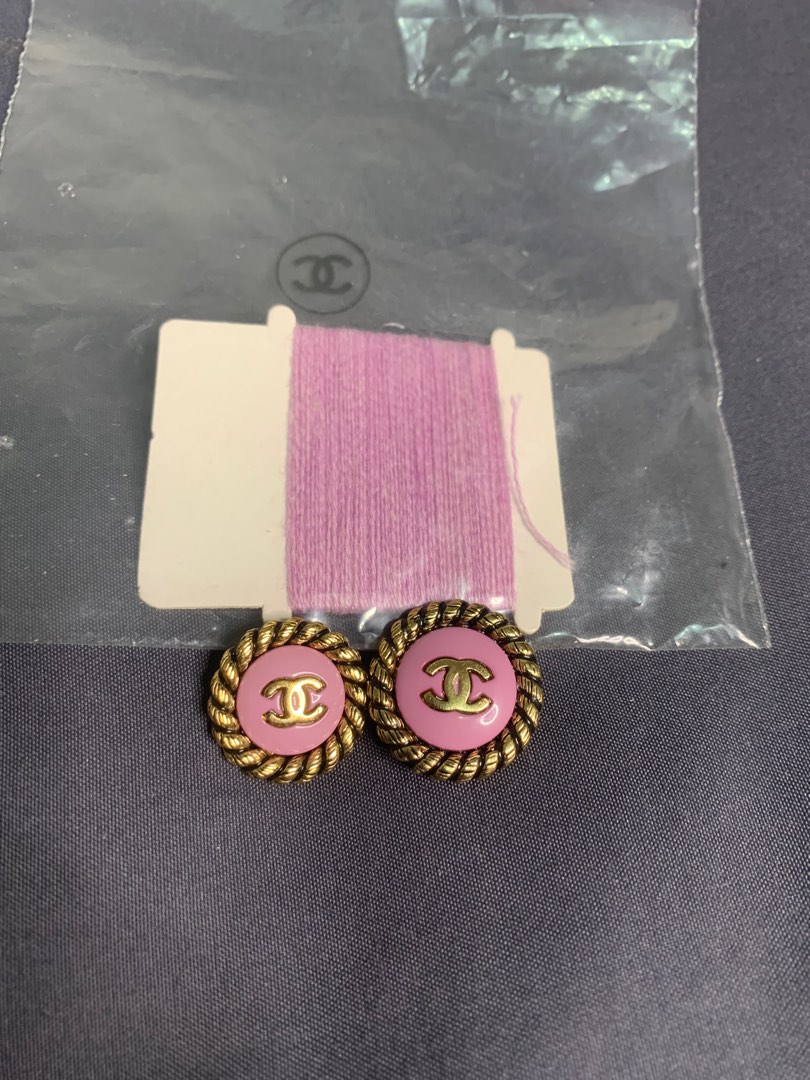 Rare Pink Gold Chanel Buttons, Fesyen Wanita, Pakaian Wanita, Lainnya ...