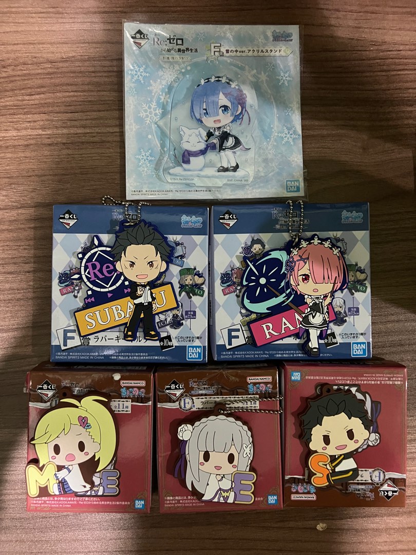 Re Zero Merchandise, Hobbies & Toys, Toys & Games on Carousell