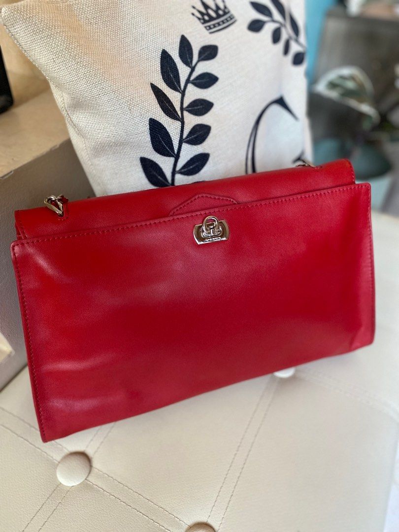 RED ANDIATA WITH SILVER HARDWARE, Women's Fashion, Bags & Wallets ...