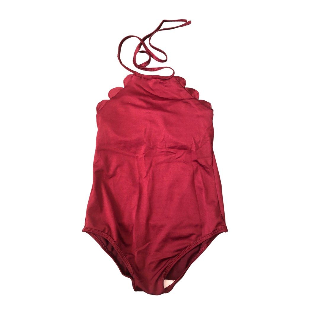 Red Swimsuit One Piece, Women's Fashion, Swimwear, Bikinis & Swimsuits ...