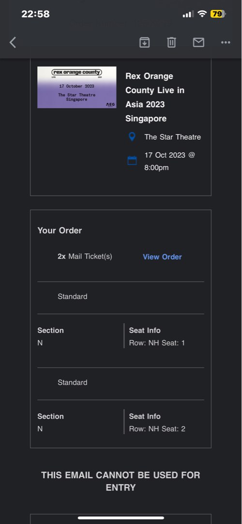 Rex Orange County, Tickets & Vouchers, Event Tickets on Carousell