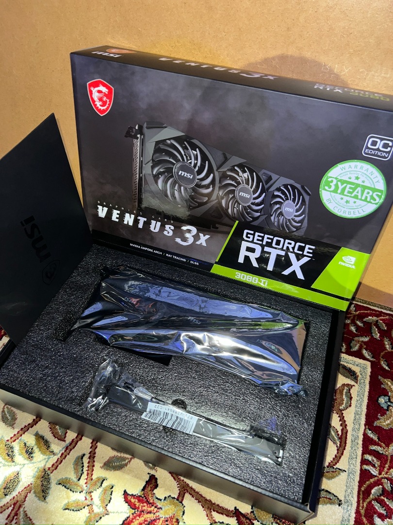 Nvidia Rtx 3080 Ti Msi Ventus 3x 12g Gddr6x Computers And Tech Parts