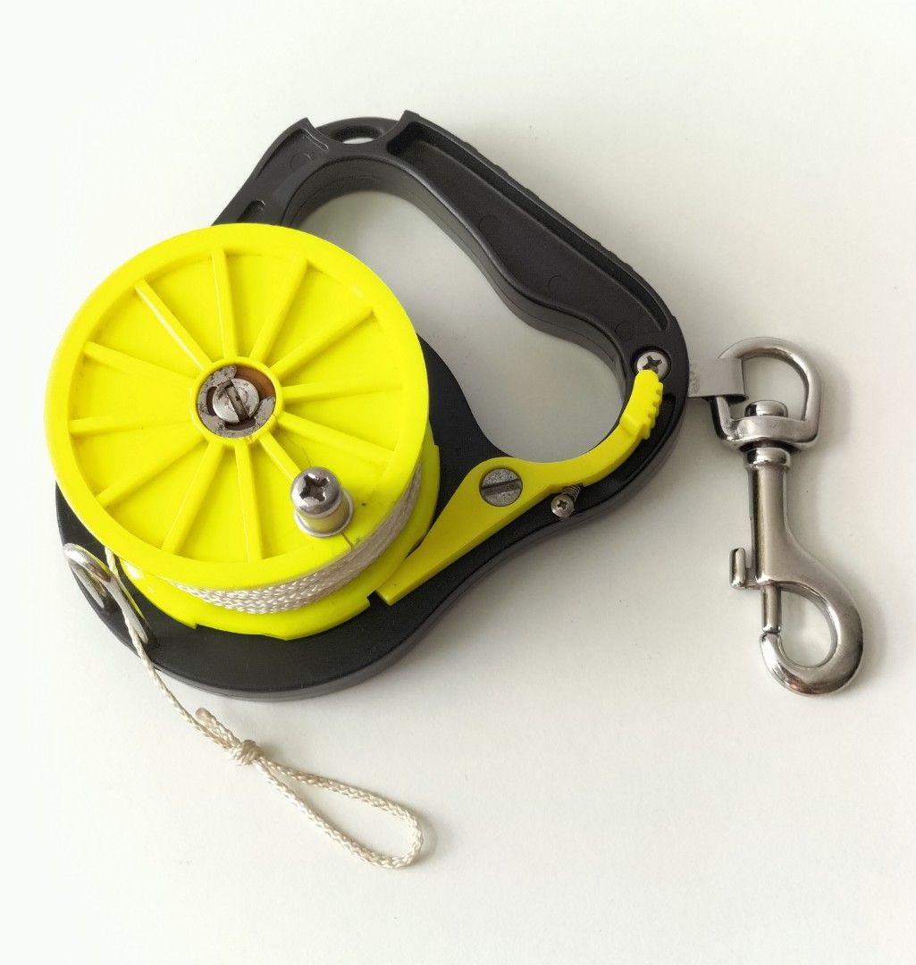 Scuba Diving Cave Wreck Reel + Bolt Snap 316 Stainless Steel, Sports ...