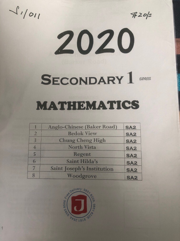Secondary 1 papers, Hobbies & Toys, Books & Magazines, Assessment Books ...