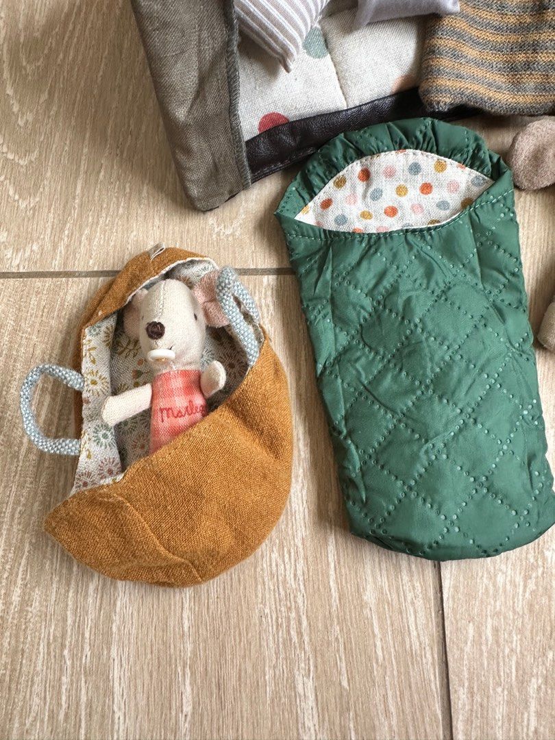 Set of 4 Maileg Camping tent, Hiker Big Brother mouse , with Sister ...