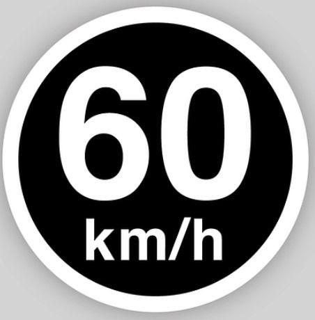 [SG SELLER] 70km/h / 60km/h / 50km/h (High Quality Vinly Sticker) 15cm ...