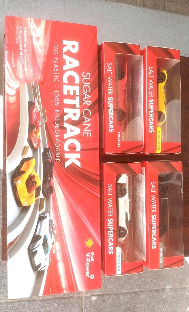 Shell Salt Water Supercars with Racetrack, Hobbies & Toys, Toys & Games ...
