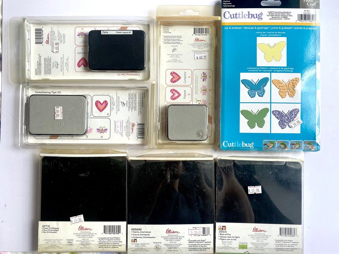 Sizzix & Cuttlebug Dies - 7 packs, Hobbies & Toys, Stationery & Craft ...