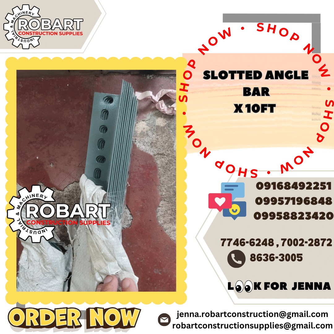 slotted angle bar 10ft lenght, Commercial & Industrial, Construction ...