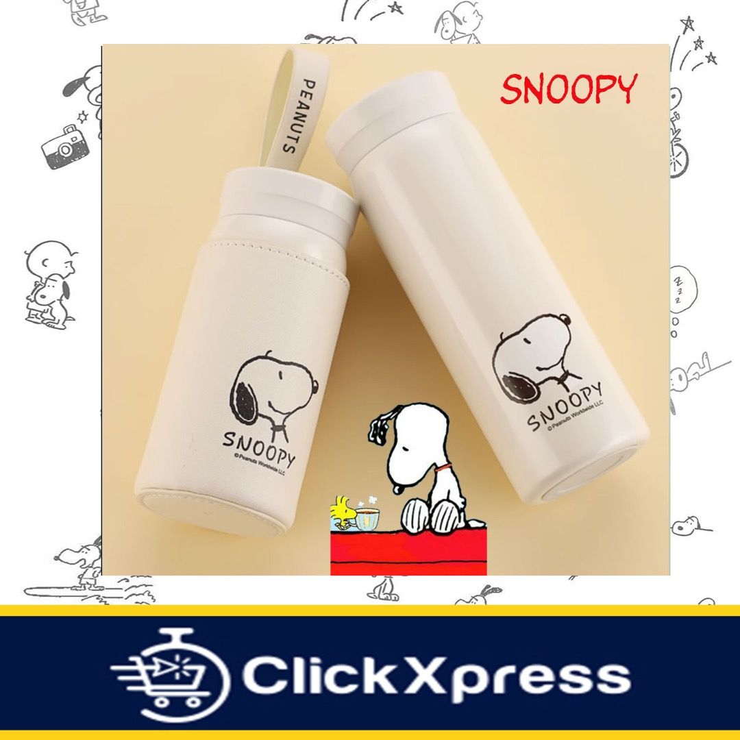 Snoopy Mini Thermal Bottle- Snoopy Thermal Bottle MINI 200ml/ Mini 200ml Thermal Bottle/Snoopy ...