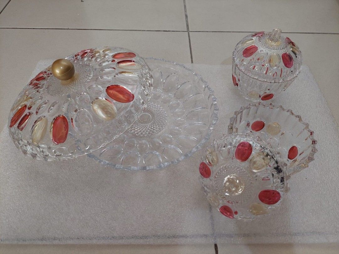 Soga Japan crystal set, Antik, Furnitur di Carousell