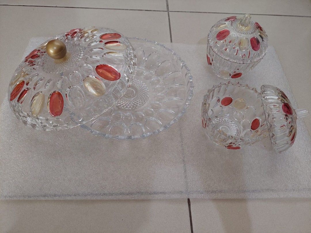 Soga Japan crystal set, Antik, Furnitur di Carousell