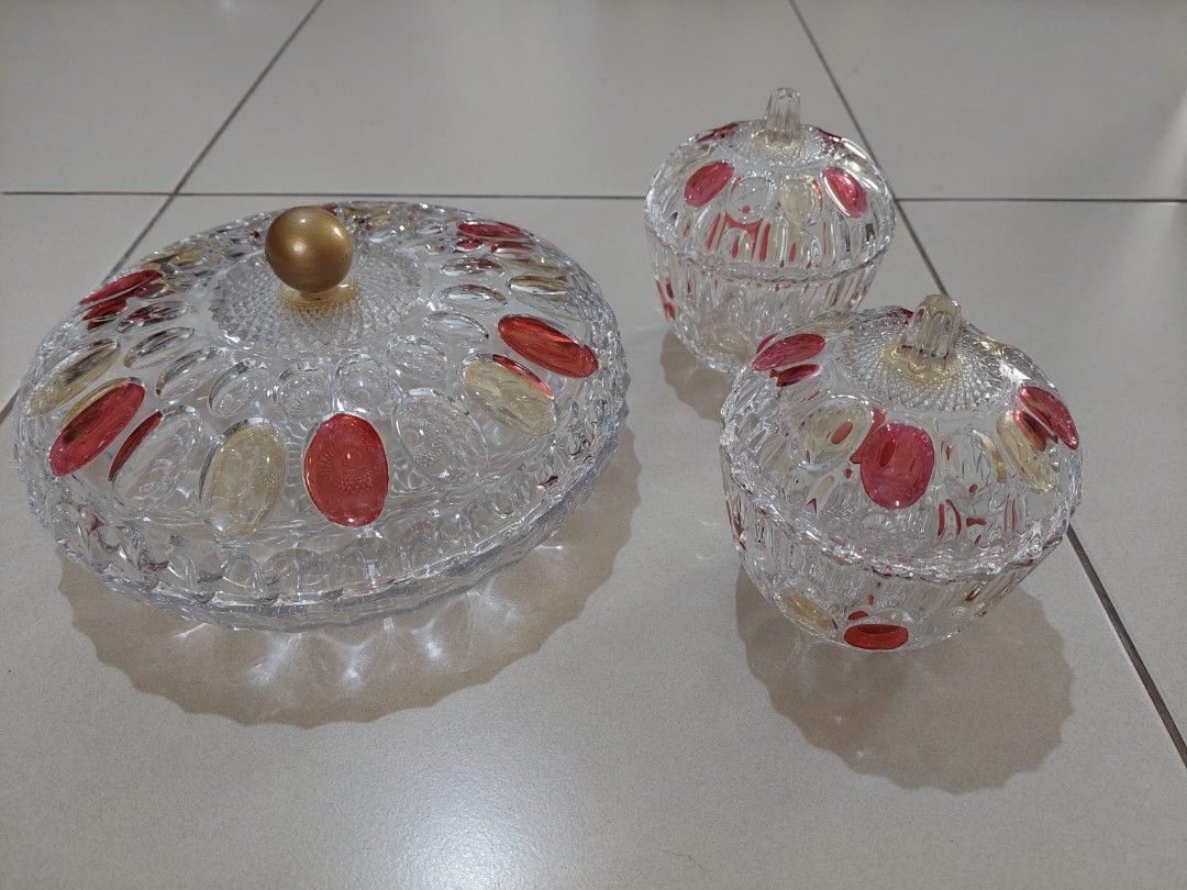 Soga Japan crystal set, Antik, Furnitur di Carousell