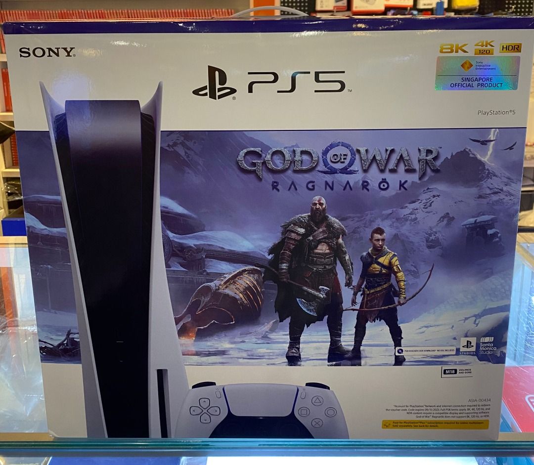 Sony PS5 Disc Edition with GOD OF WAR RAGNAROK (digital code) bundle ...