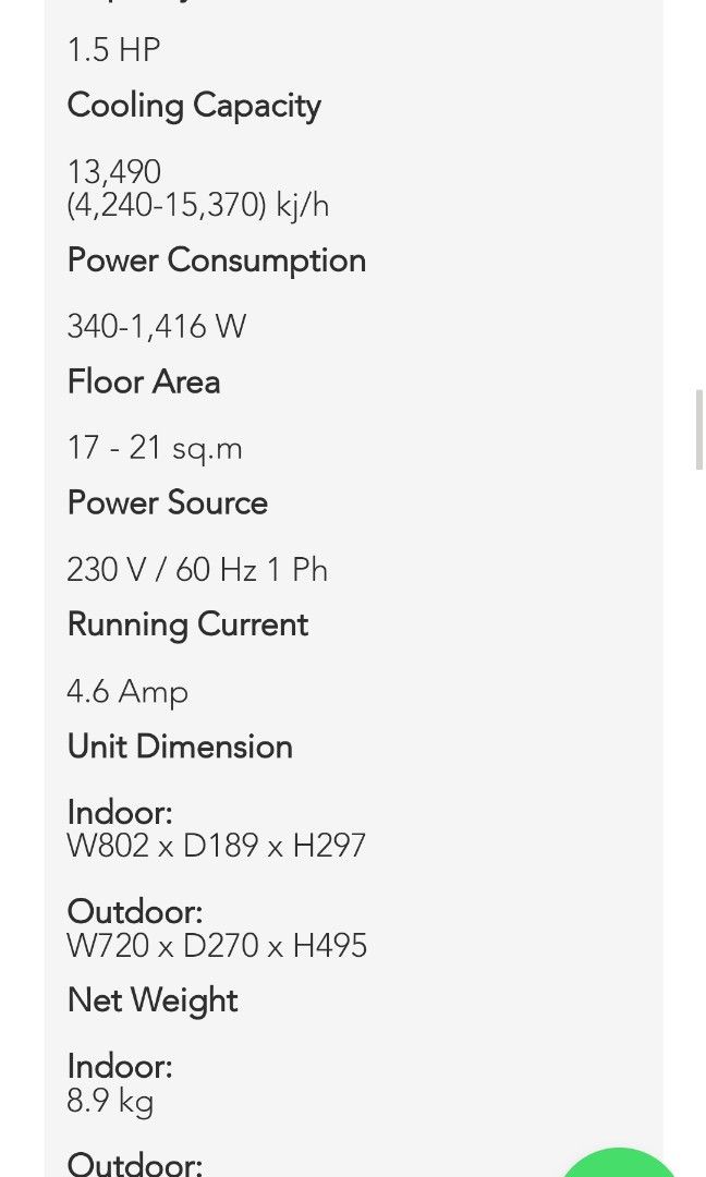 SPLIT TYPE AIRCON EVEREST BRAND, TV & Home Appliances, Air Conditioning ...