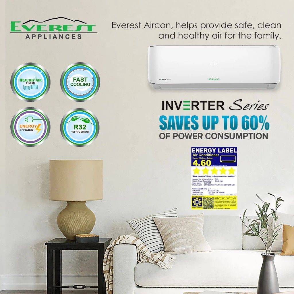 SPLIT TYPE AIRCON EVEREST BRAND, TV & Home Appliances, Air Conditioning ...