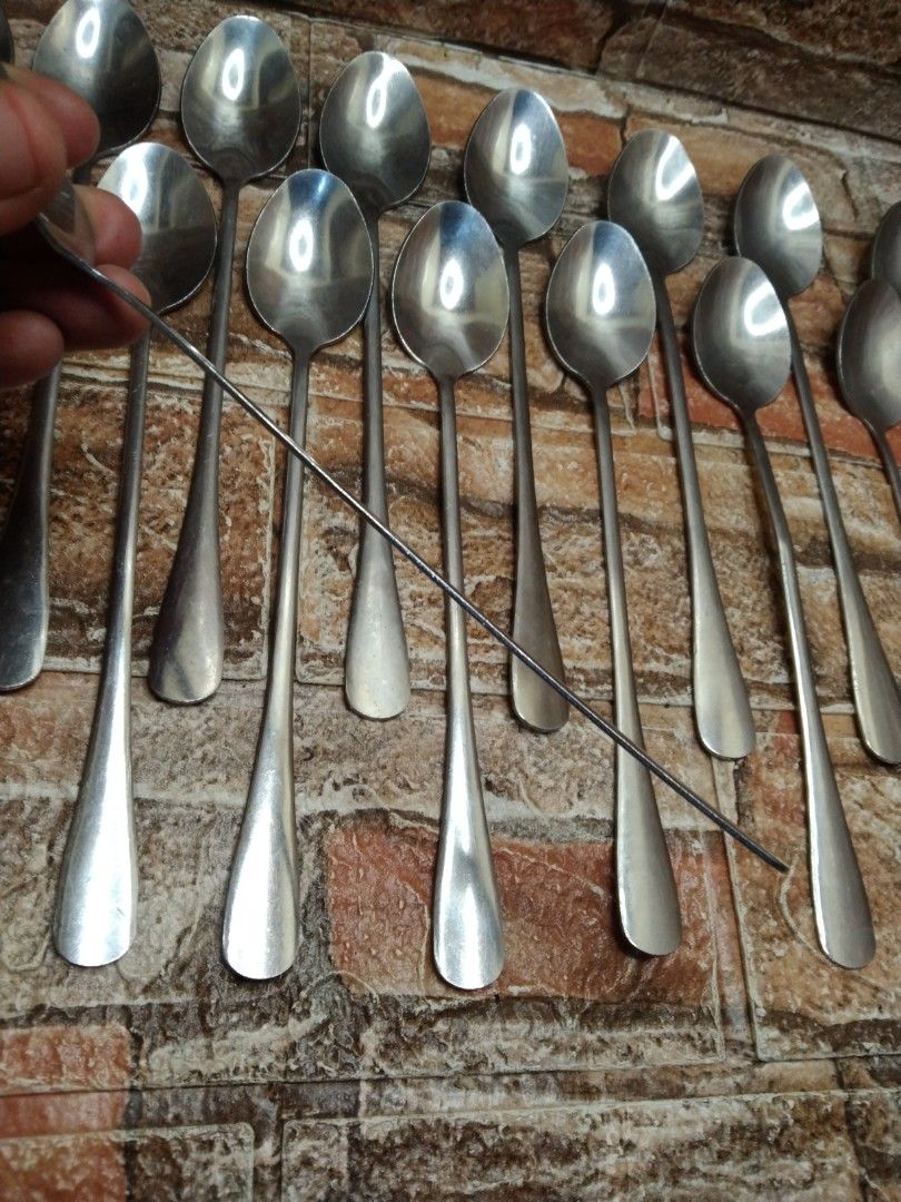 Stainless sendok es panjang, Kitchen & Appliances di Carousell