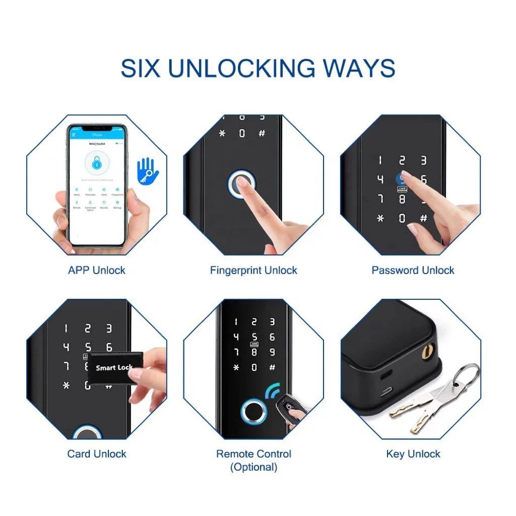 [Stainless Steel Gate] Biometric Fingerprint Digital Smart Lock ...