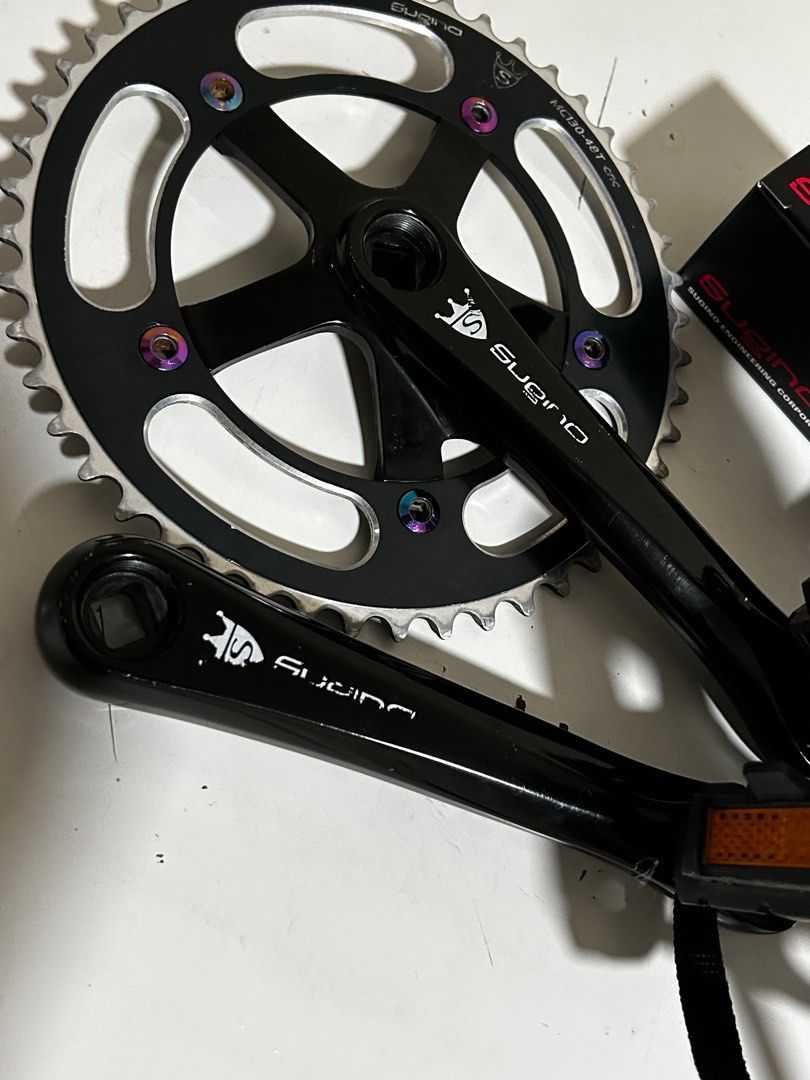 Sugino RD4 Track Crankset for fixie, Sports Equipment, Bicycles & Parts, Parts & Accessories on ...