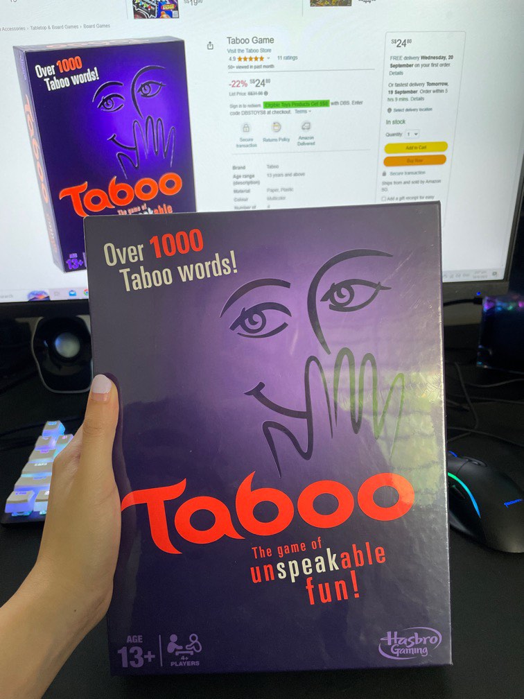 Taboo Game, Hobbies & Toys, Toys & Games on Carousell