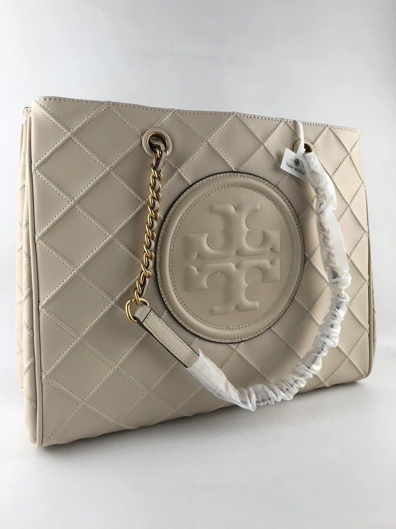 TB Fleming White, Women's Fashion, Bags & Wallets, Tote Bags on Carousell
