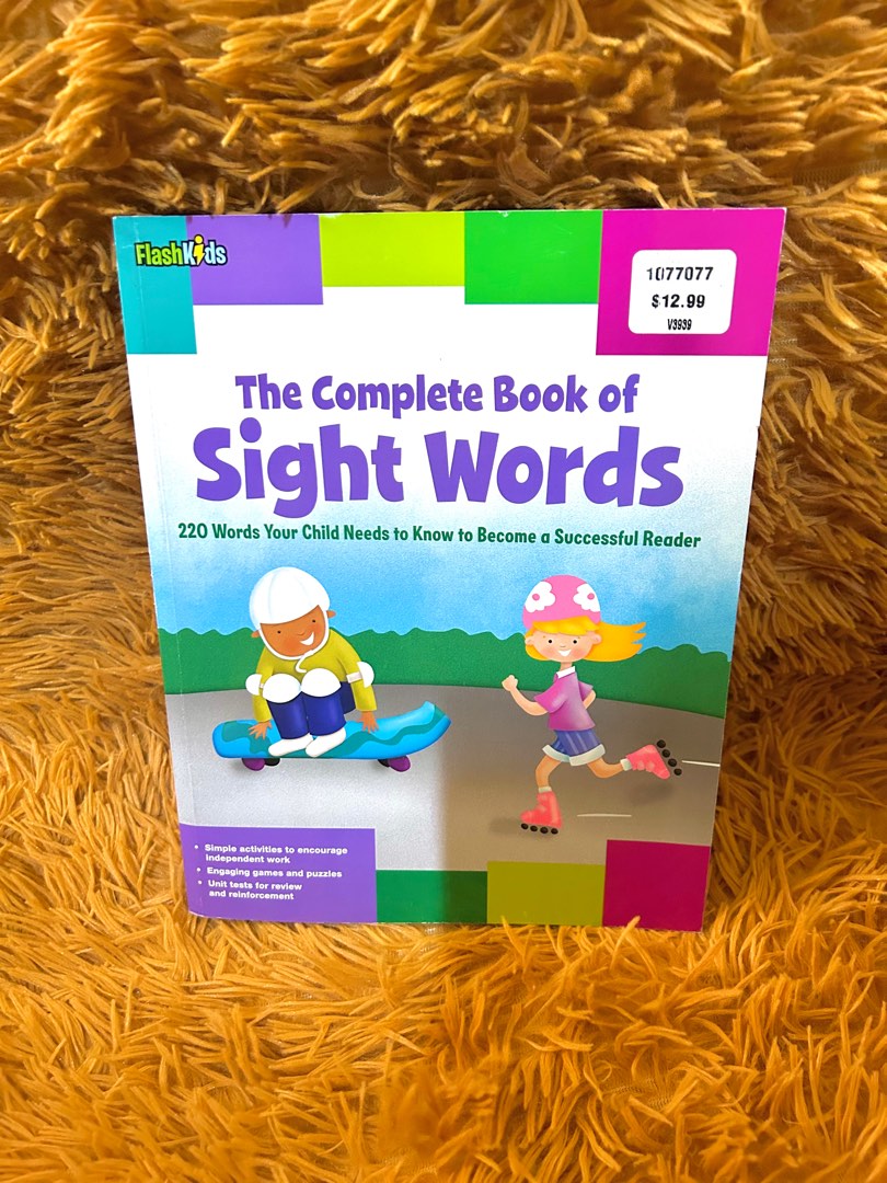 The Complete Book of Sight Words Thick Activity Book, Hobbies & Toys ...