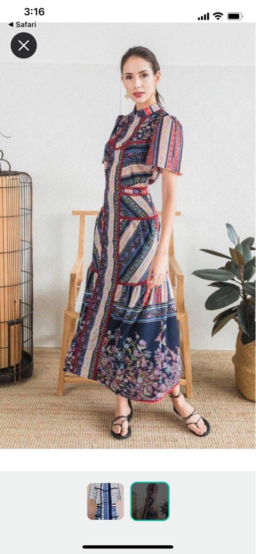 The Missing Piece Sandra Resort Maxi Dress, Women's Fashion, Dresses ...