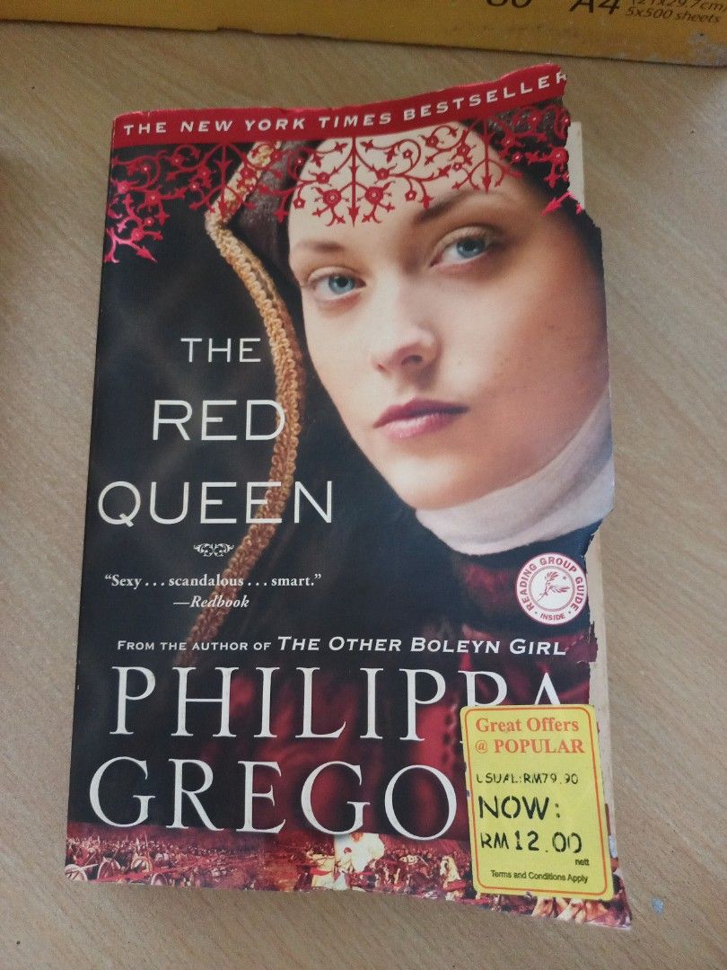 The Red Queen- Philippa Gregory, Hobbies & Toys, Books & Magazines, Storybooks on Carousell