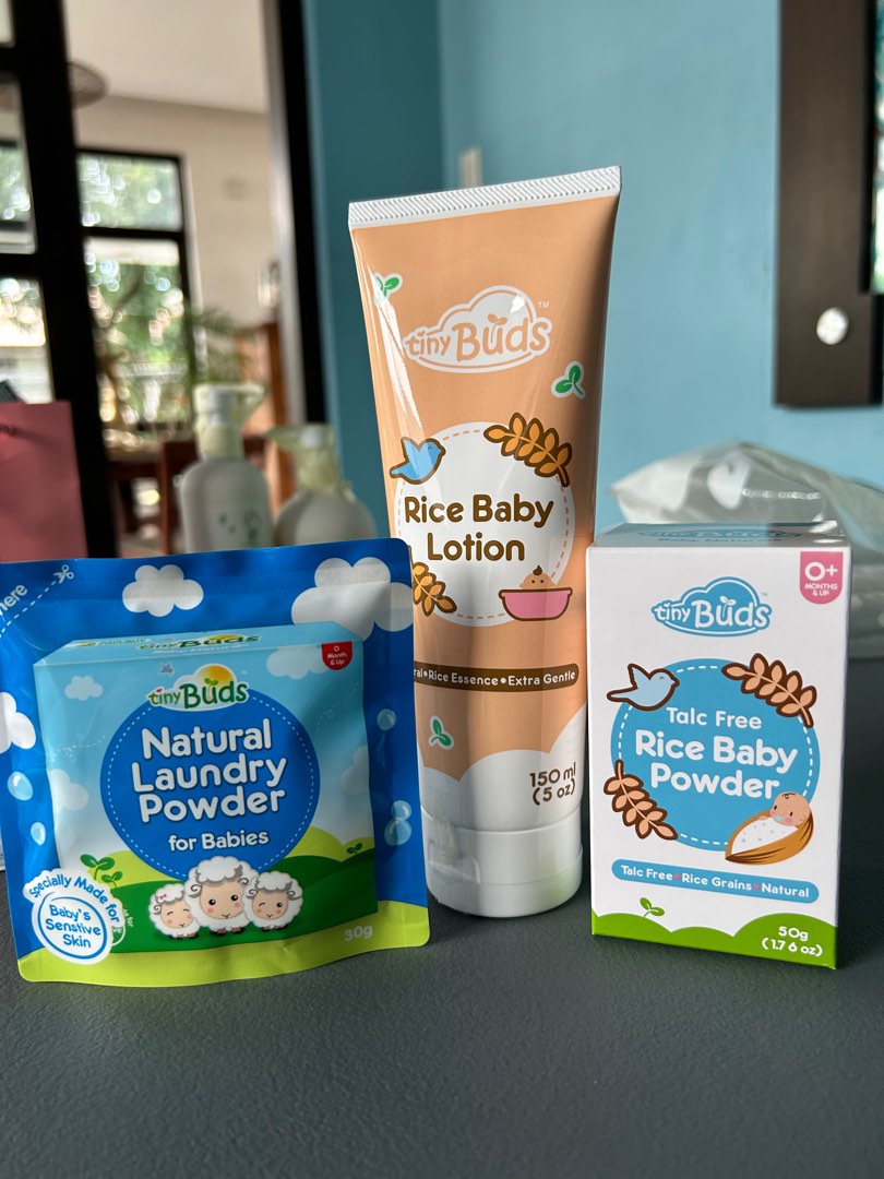 Tiny buds rice baby lotion powder, Babies & Kids, Bathing & Changing ...