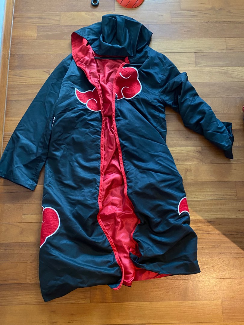 Tobi mask+ Akatsuki robe, Women's Fashion, Coats, Jackets and Outerwear ...