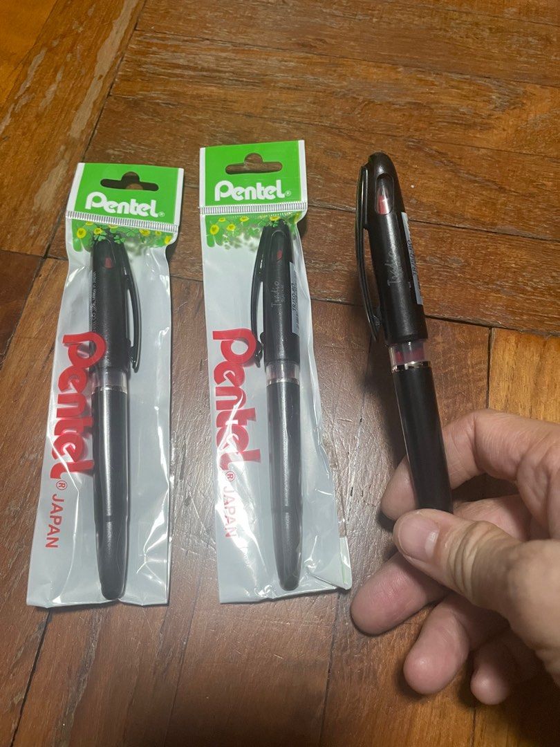 Pentel Tradio Stylo Red Pen TRJ50, Hobbies & Toys, Stationery & Craft ...