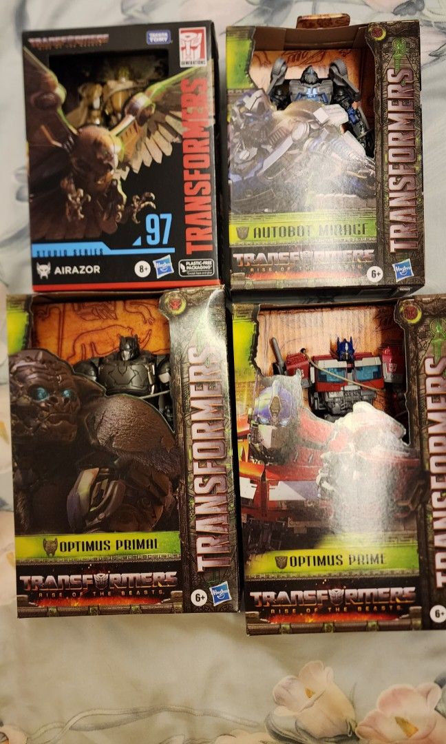 Transformers Rise of the Beasts ROTB Brand new in box set of 4 optimus ...
