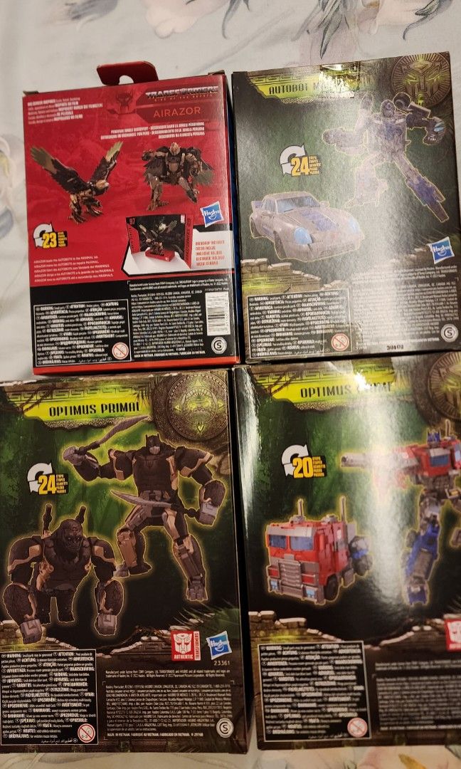 Transformers Rise of the Beasts ROTB Brand new in box set of 4 optimus ...