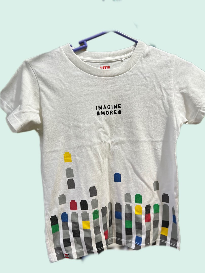 Uniqlo Lego white shirt 120cm, Babies & Kids, Babies & Kids Fashion on ...