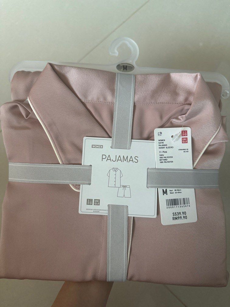 Uniqlo Satin Pajamas / lounge wear, Women's Fashion, New Undergarments ...