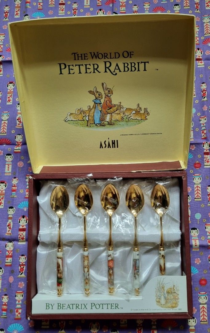 Vintage Asahi Peter Rabbit Spoons, Furniture & Home Living, Kitchenware ...